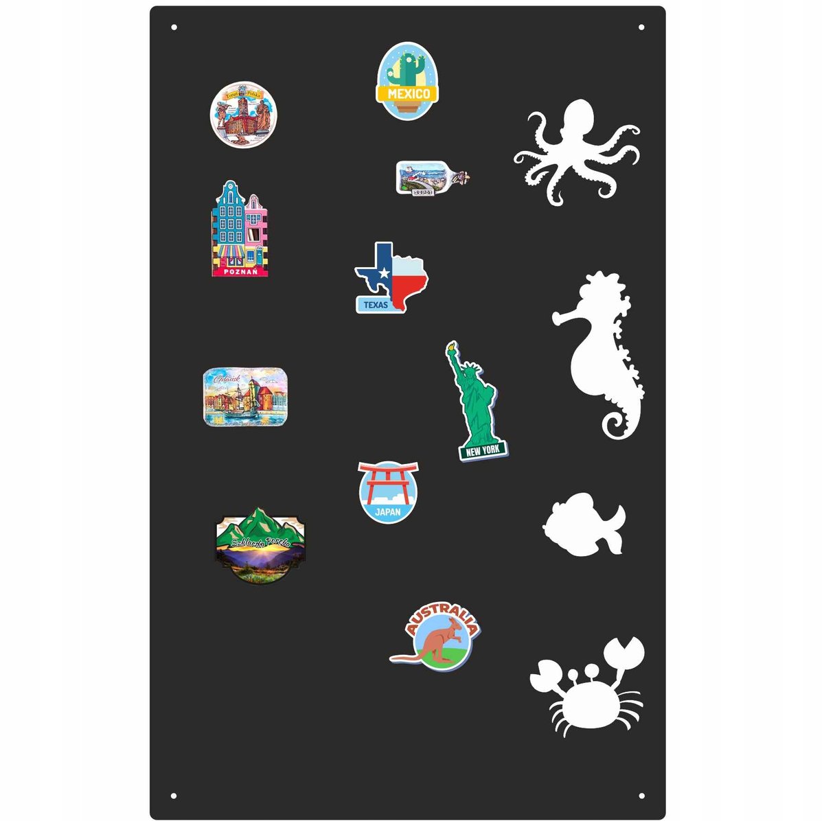 Tablica metalowa na Magnesy Z Podróży, Wakacji, PLAŻA 38 X 60 CM - Inna ...