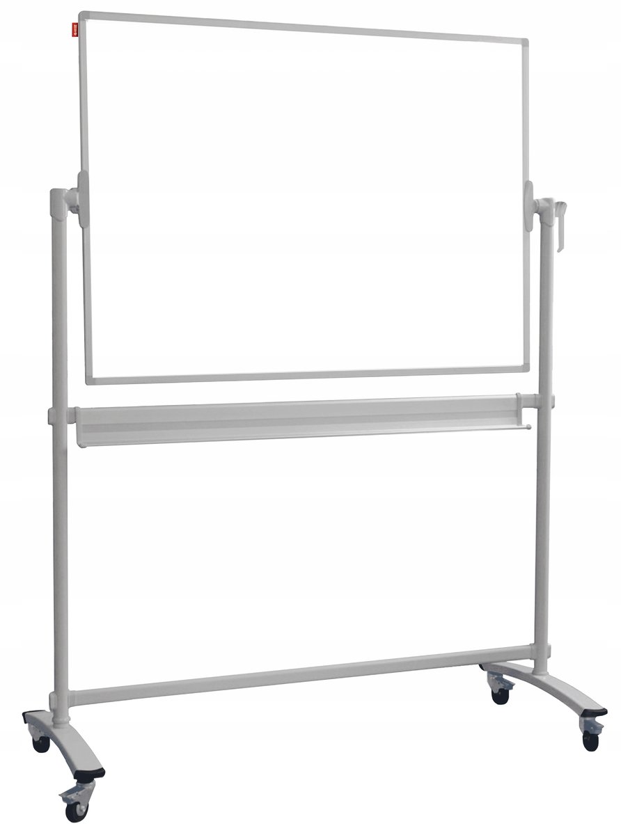 Tablica obrotowo jezdna mobilna wolnostojąca 150x100 cm biała ...