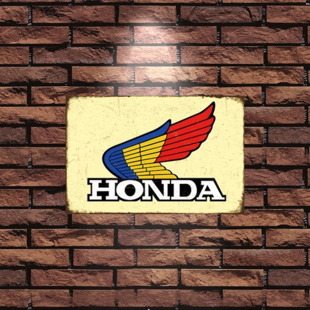 Tablica Ozdobna Blacha 20x30 cm Logo kolor Honda Motor Retro Vintage ...