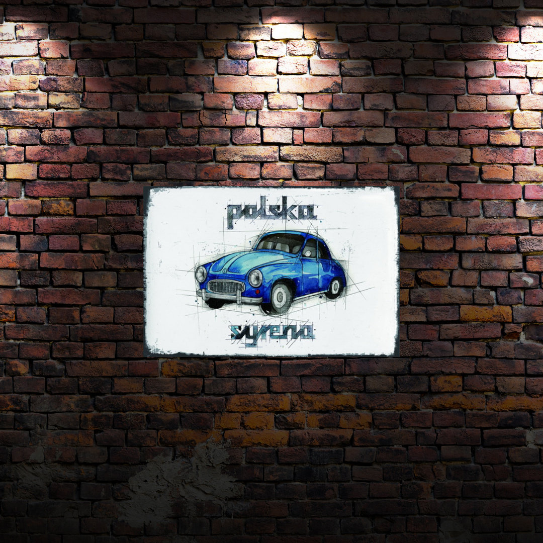 Tablica Ozdobna Blacha Polska Syrena Oldtimer FSO - Inna marka | Sklep ...