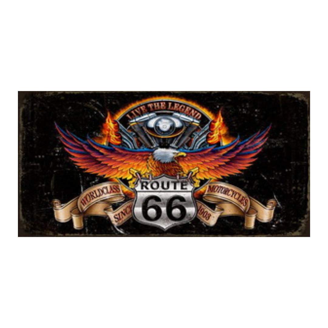 Tablica Ozdobna Blacha The Legend Route 66 - Inna marka | Sklep EMPIK.COM