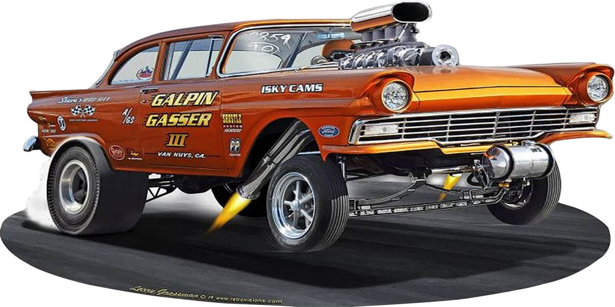 Tablica Tabliczka Galpin Gasser Car Auto Wyścigowe Blacha Ozdobna ...