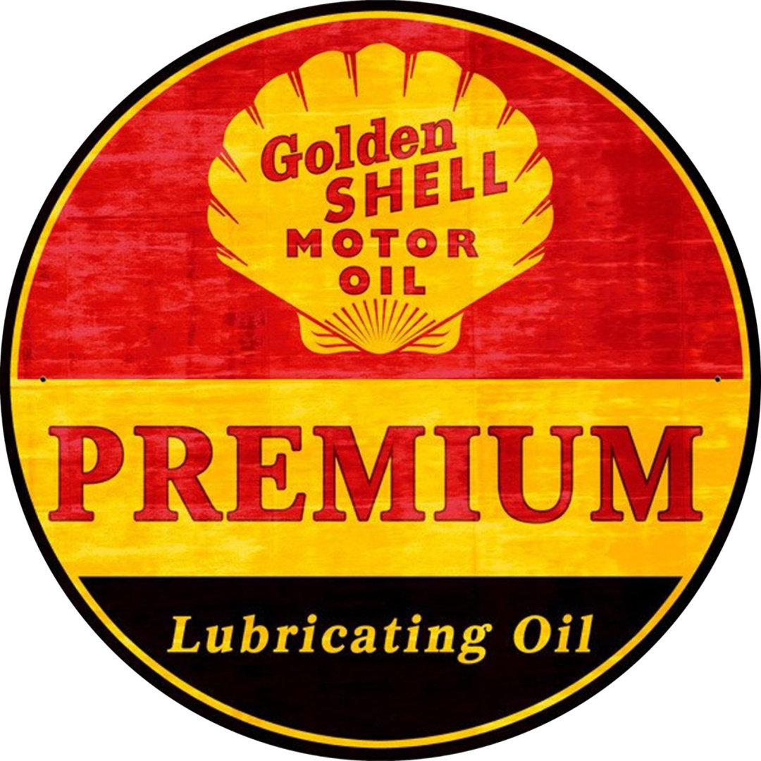 Tablica Tabliczka Shell Premium Motor Oil Olej Paliwo Blacha Ozdobna ...