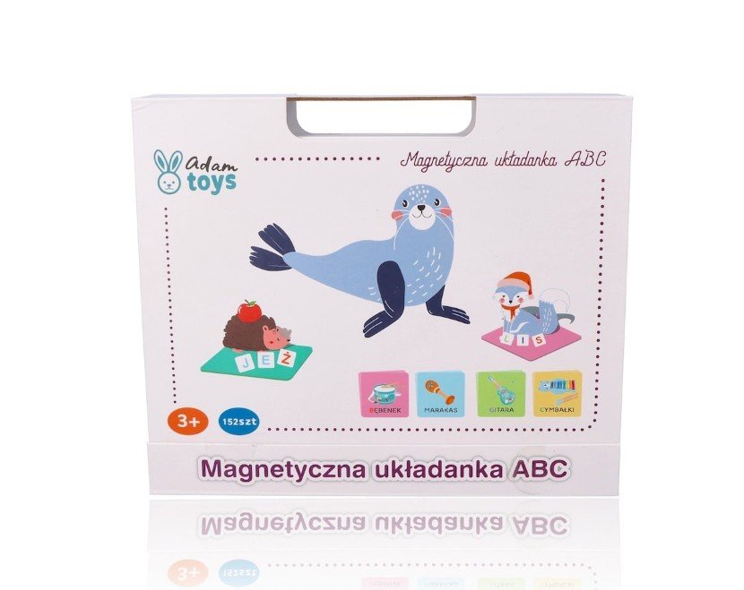 Tablica układanka magnetyczna - Literki ABC - Nefere | Sklep EMPIK.COM