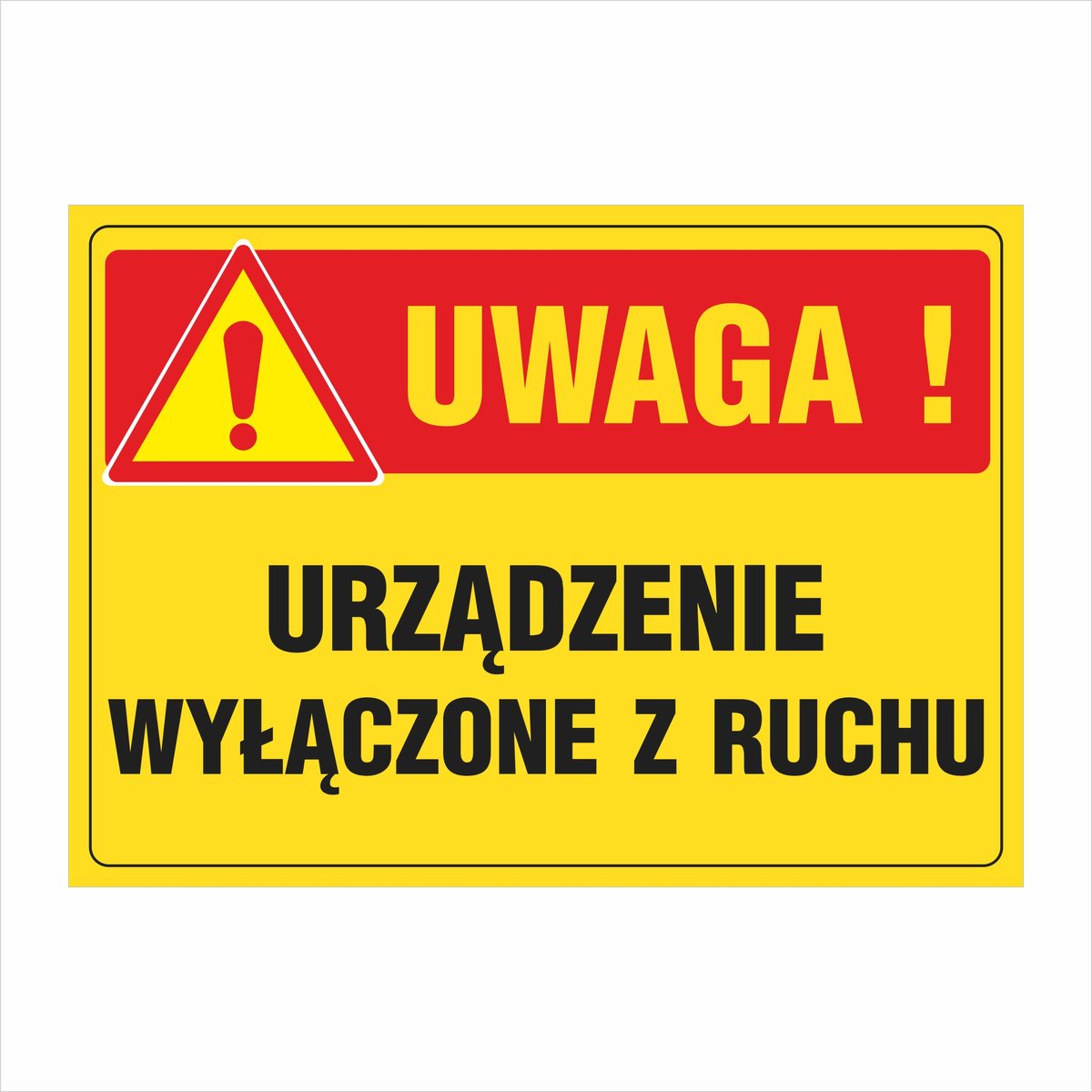 Tablica Uwaga! Urządzenie wyłączone z ruchu - Inna marka | Sklep EMPIK.COM