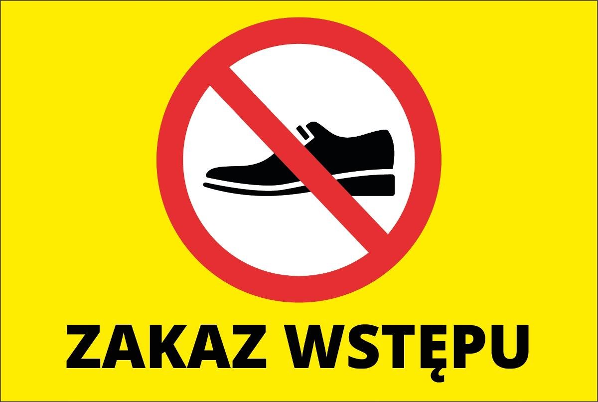 Tablica, Zakaz Wstępu, 20x30 cm, PCV5 T006 - e-druk | Sklep EMPIK.COM