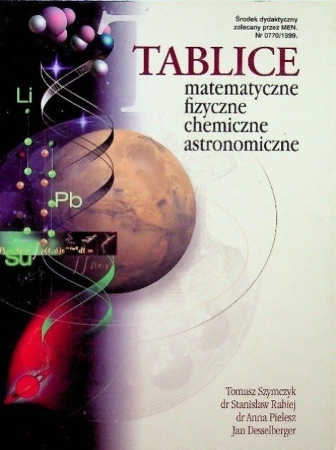 Tablice matematyczne, fizyczne, chemiczne, astronomiczne - Opracowanie ...
