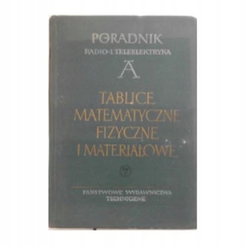 Tablice matematyczne fizyczne i materiałowe - Opracowanie zbiorowe ...