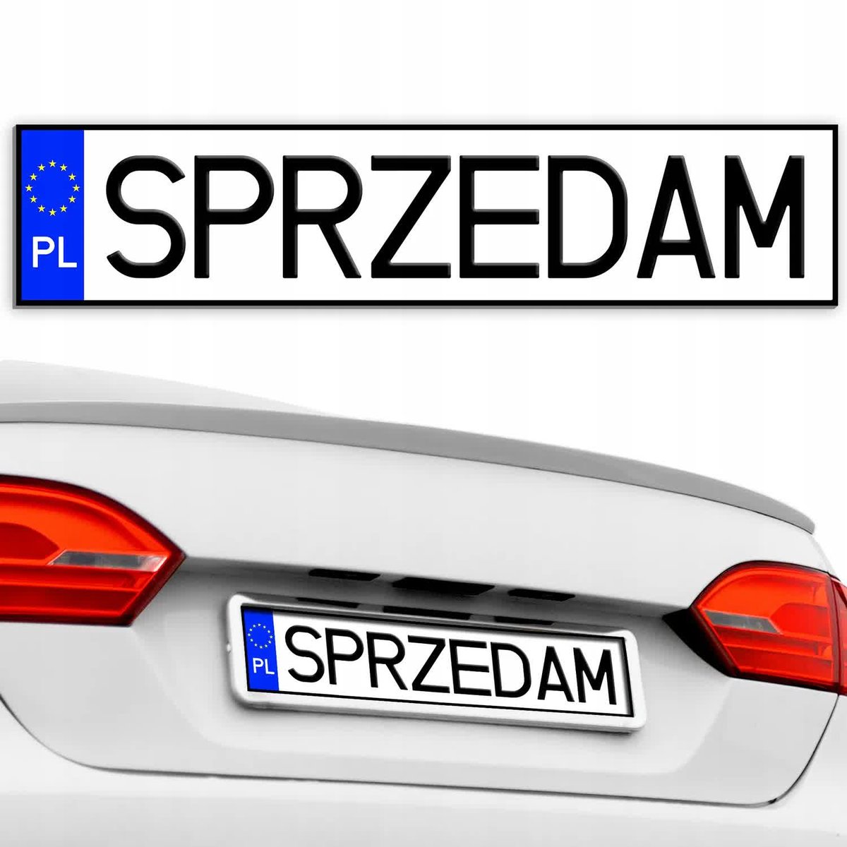 TABLICE REJESTRACYJNE 2szt. PCV 50x11cm POD RAMKI DO AUTA SPRZEDAM ...