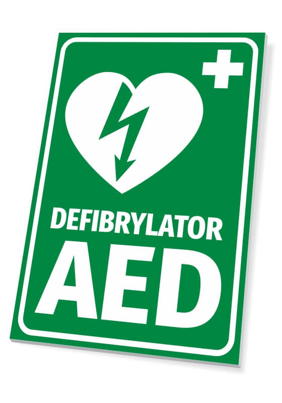 Tabliczka Defibrylator AED 15x21cm - Wally | Sklep EMPIK.COM