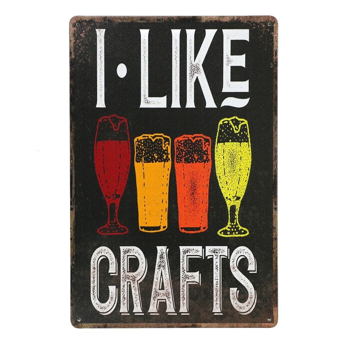 Tabliczka dekoracyjna metalowa I LIKE CRAFTS - Inna marka | Sklep EMPIK.COM