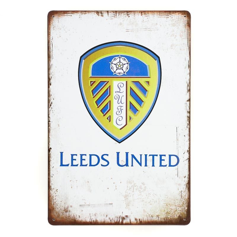 Tabliczka dekoracyjna metalowa LEEDS UNITED LOGO - Inna marka | Sklep ...