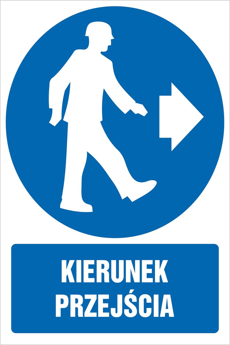Tabliczka Kierunek przejścia 10x15cm PCV 1mm - Inna marka | Sklep EMPIK.COM