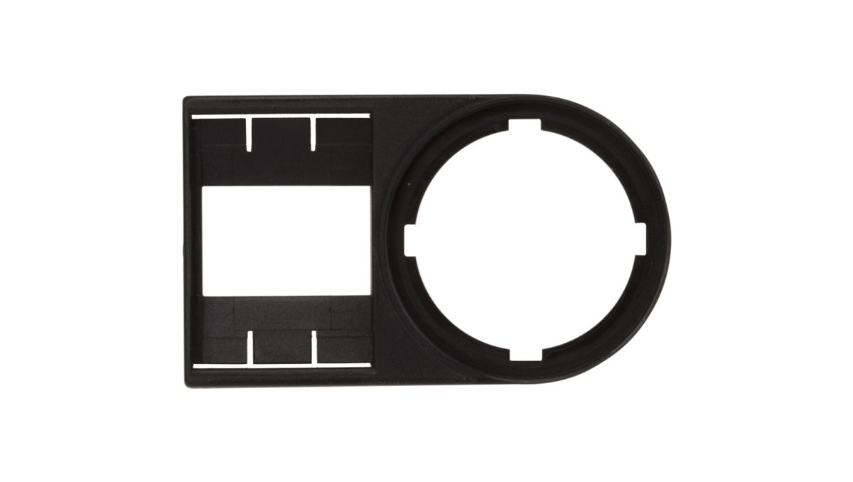 Tabliczka opisowa 50x30mm czarna prostokątna bez etykiety M22S-ST-X ...