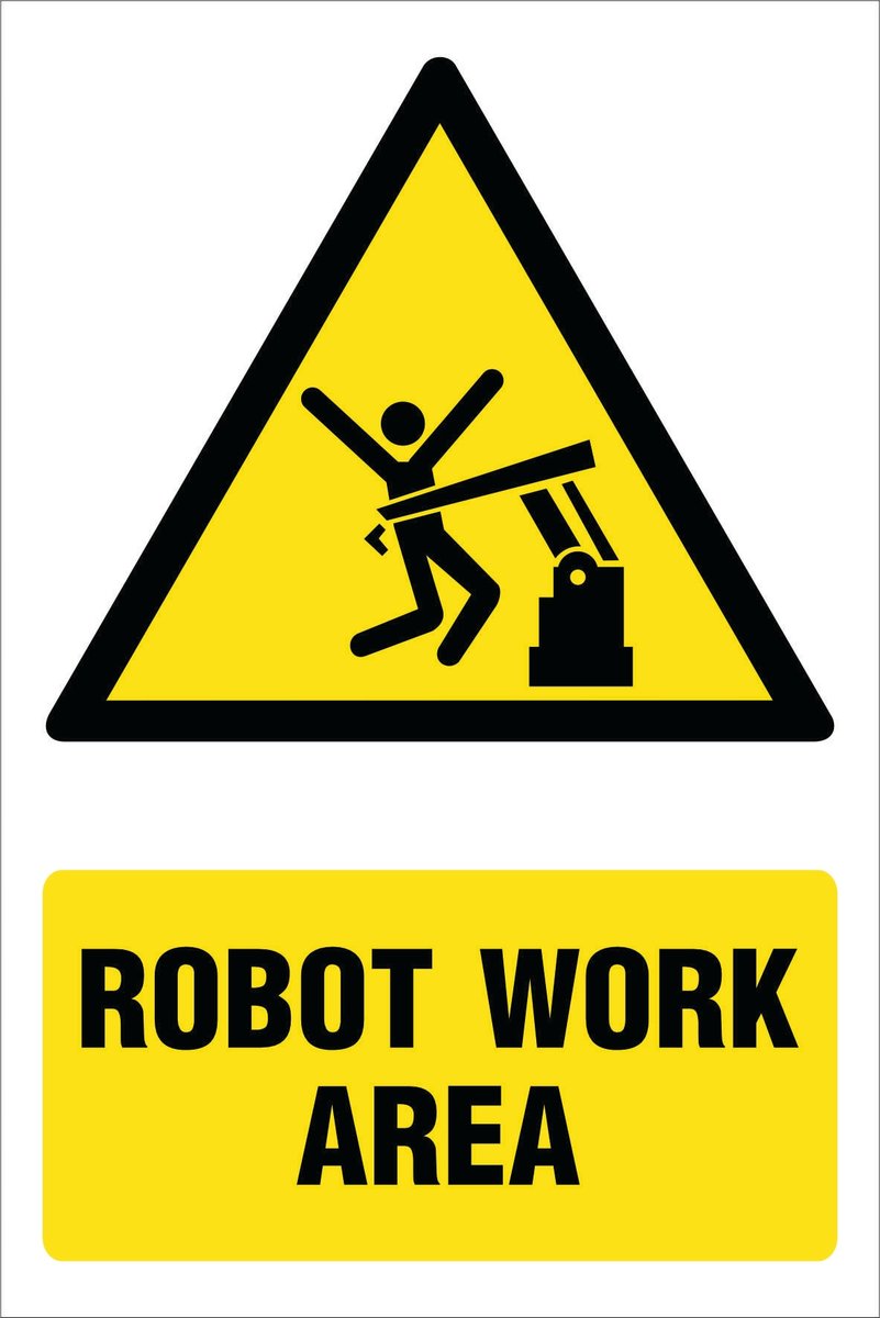 Tabliczka Robot work area 30x42cm PCV 3mm - Inna marka | Sklep EMPIK.COM