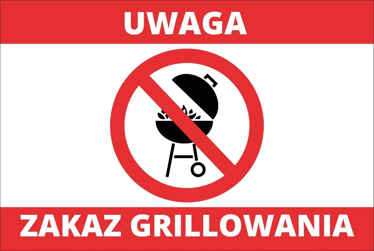 Tabliczka, Zakaz Grillowania, 20x30 cm, PCV5 T002 - e-druk | Sklep EMPIK.COM