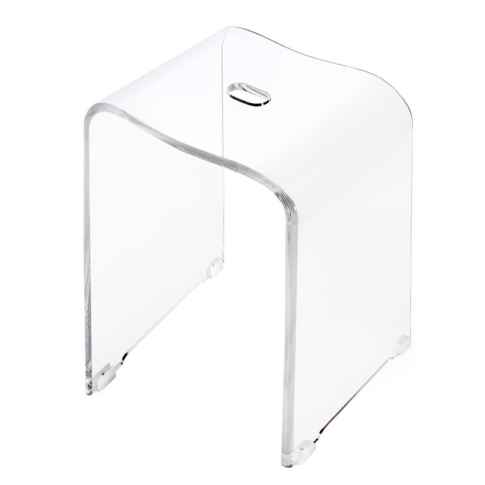 Taboret akrylowy Q-BATH transparentny - AWD Interior | Sklep EMPIK.COM