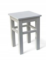 TABORET RUSTYKALNY BUKOWY KOLOR BIAŁY GLAMUR PROWANSALSKI KUCHENNY ...