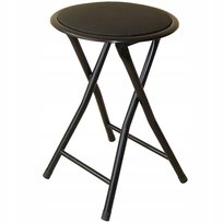 Taboret składany 30 cm czarny PATIO - Patio | Sklep EMPIK.COM