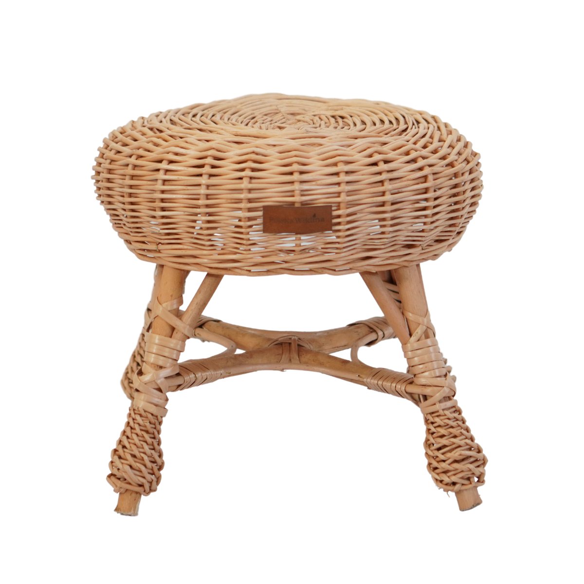 Taboret Wiklinowy Mały Naturalny 30 Cm - Polska Wiklina | Sklep EMPIK.COM