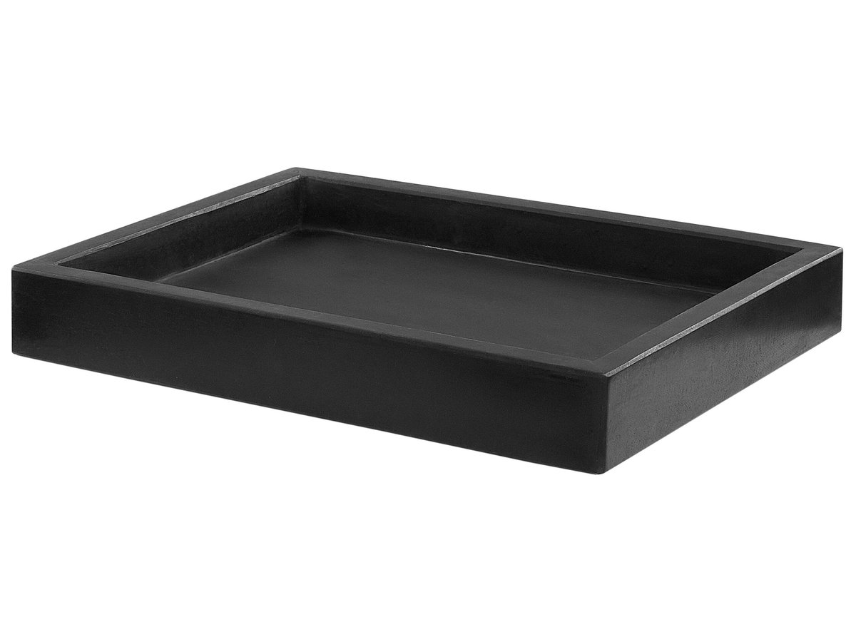 Taca dekoracyjna marmurowa prostokątna czarna RHODES - Beliani | Sklep ...