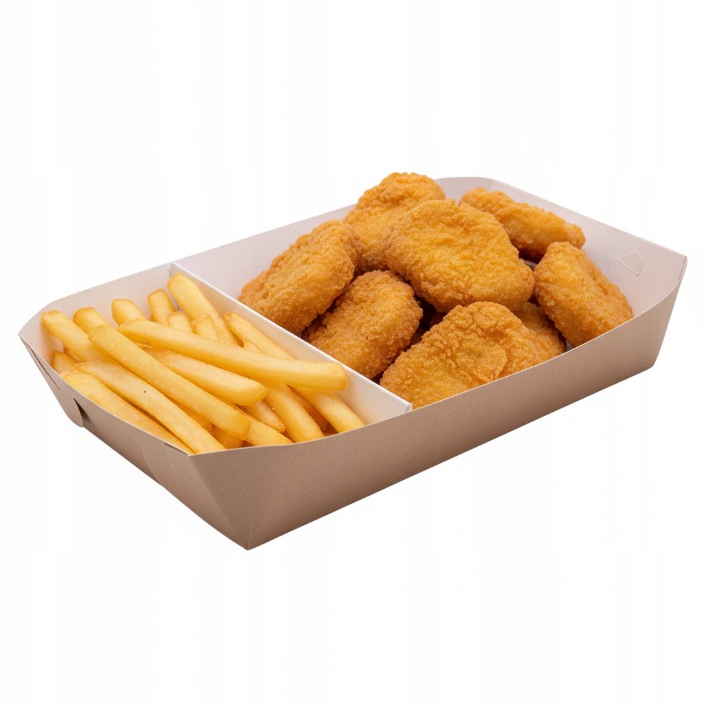 Tacki papierowe gastronomiczne fast food jednorazowe ABC PAK 23x13x5 ...