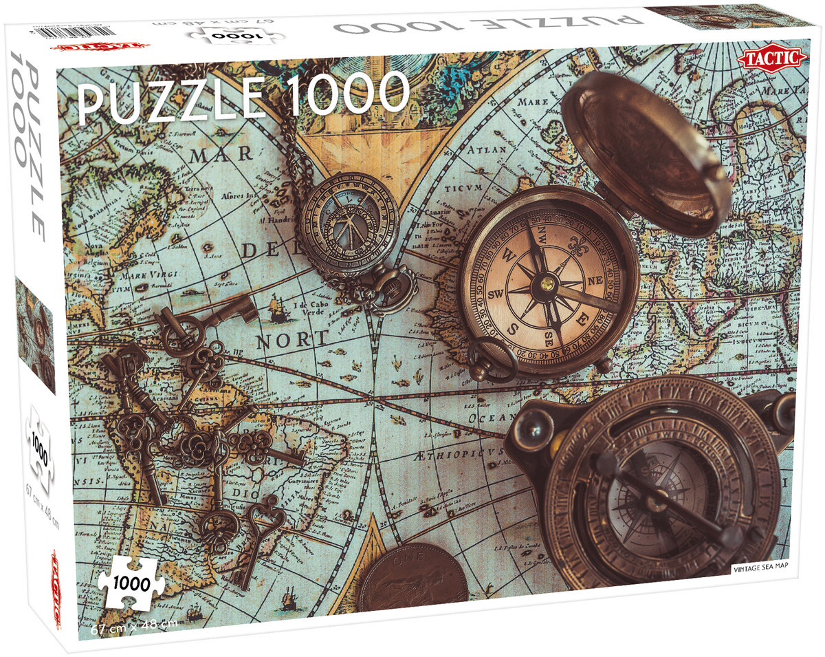 Tactic, puzzle, Vintage Sea Map, 1000 el. - Tactic | Sklep EMPIK.COM