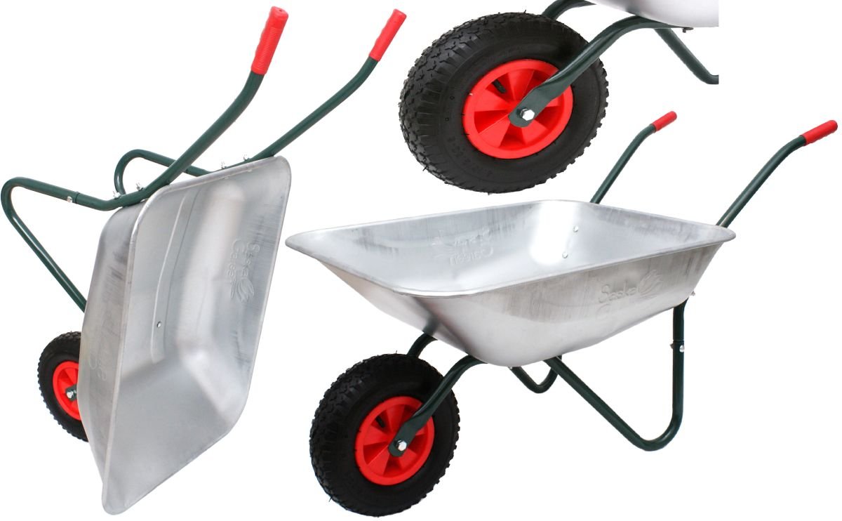 TACZKA OGRODOWA SASKA GARDEN OCYNKOWANA 80KG 60L - Saska Garden | Sklep ...