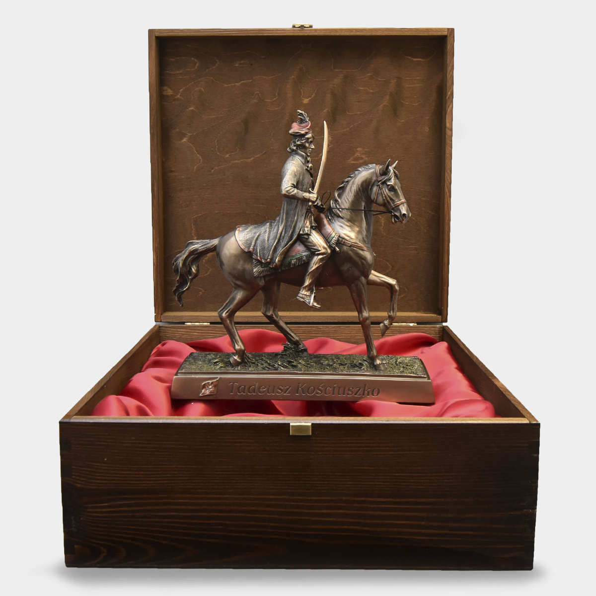Tadeusz Kościuszko na Koniu w Pudełku Prezentowym z Grawerowaną ...