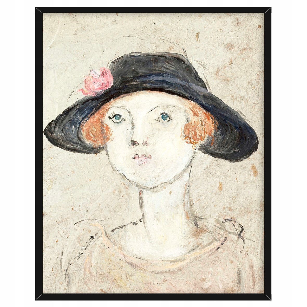 Tadeusz Makowski Kobieta w czarnym kapeluszu 40x50 - Inna marka | Sklep EMPIK.COM