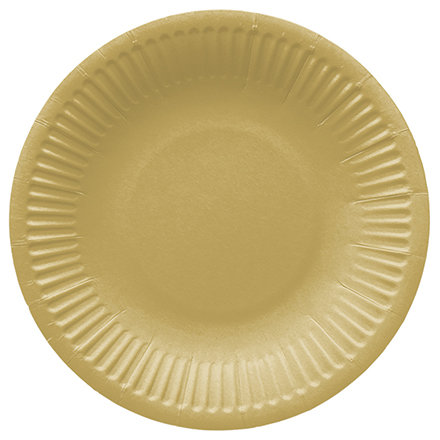 Talere papierowe 18cm Gold - Paw Decor Collection | Przyjęcia i okazje ...