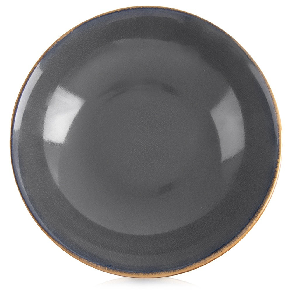 Talerz Obiadowy Duży Głęboki na Zupę Dania Ceramiczny Szary 20,5 cm 900 ...