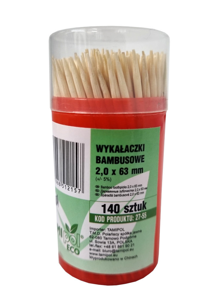 Tamipol Wykałaczki Tamipol Bambusowe 140 Szt - Tamipol | Sklep EMPIK.COM