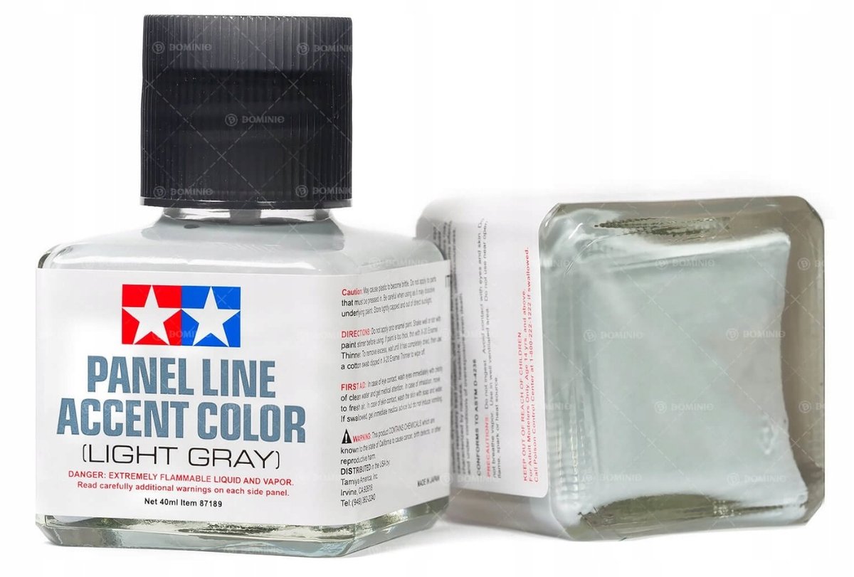 Tamiya 87189 Accent Panel Line Light Grey Jasno Szary Wash Do Linii ...