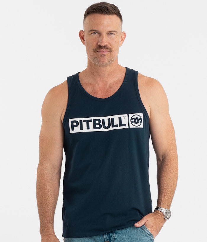 Tank top PIT BULL SLIM FIT HILLTOP granatowy (dark navy)-XXL - Inna ...