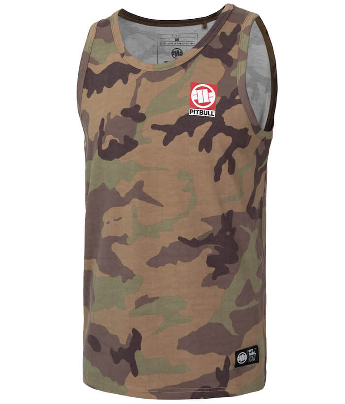 Tank top PIT BULL SLIM FIT SMALL HILLTOP woodland camo-XXL - Inna marka ...