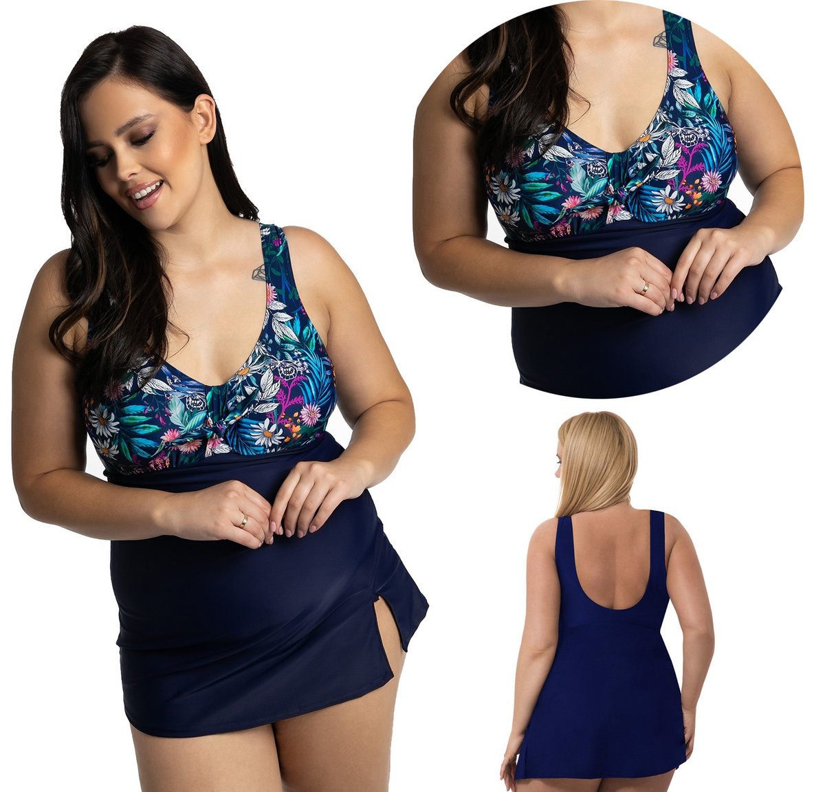 TANKINI Strój kąpielowy DUŻE Rozmiary 5XL 50 52 54 - Inna marka | Sport Sklep EMPIK.COM