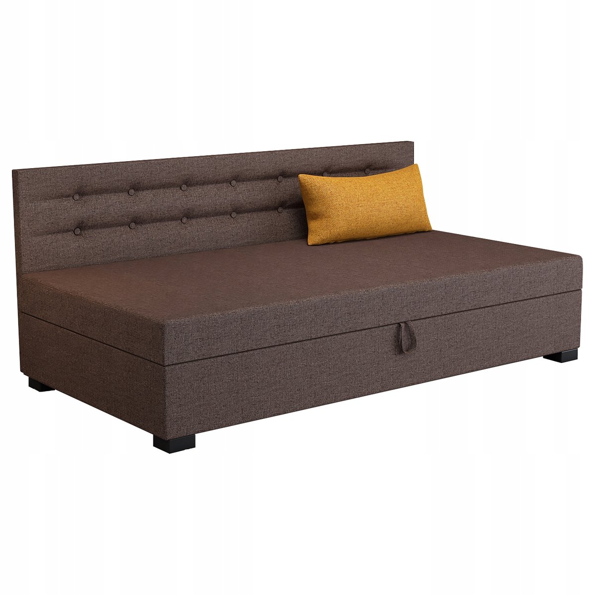 Tapczan jednoosobowy Łóżko z materacem kieszeniowym Olaf z bokiem ...