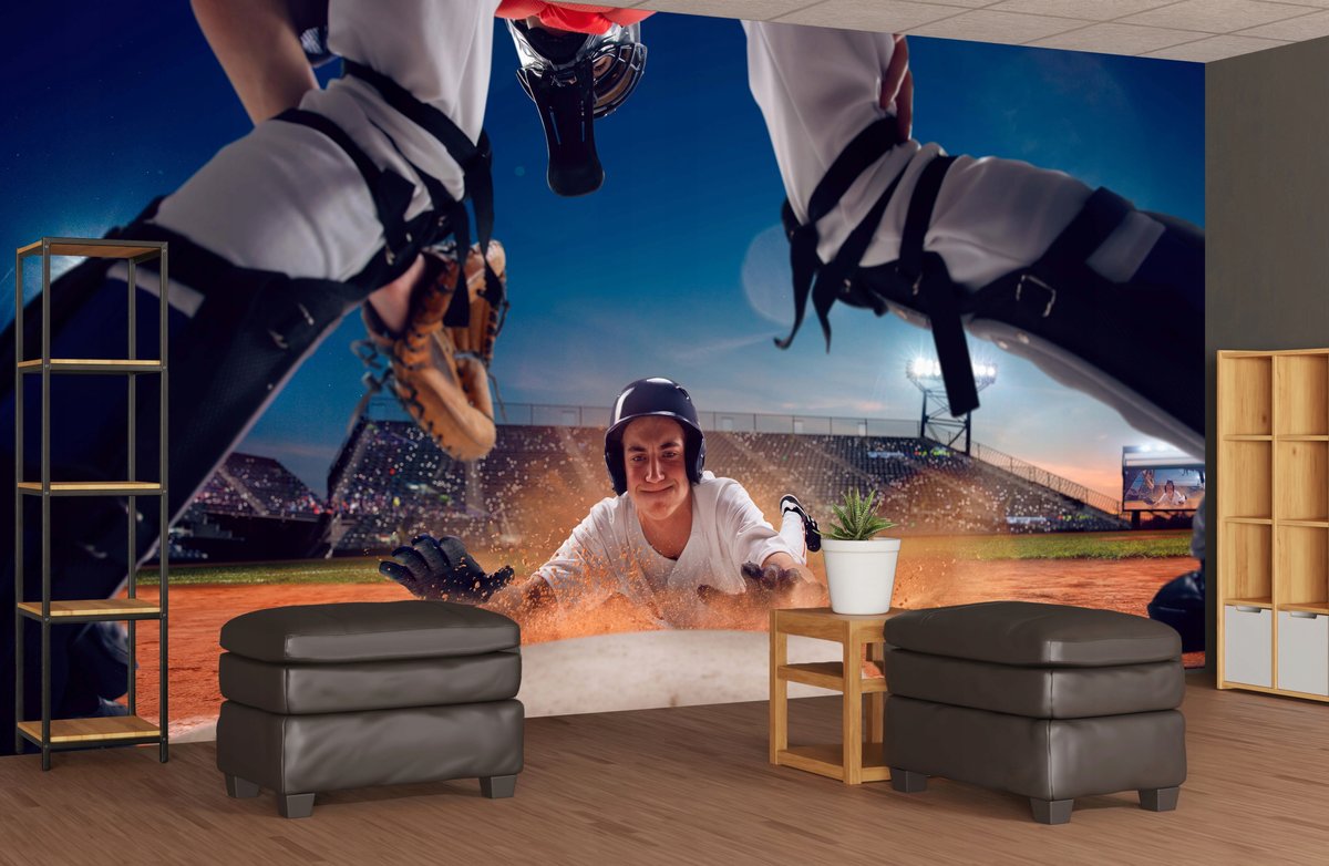 TAPETA BASEBALL SPORT FOTOTAPETA NAKLEJKA WINYLOWA MŁODZIEŻOWA 200x140 ...