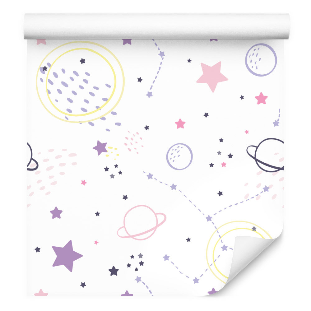 Tapeta Dla Dzieci – Gwiazdki I Planety /1055816384 - Muralo | Sklep EMPIK.COM