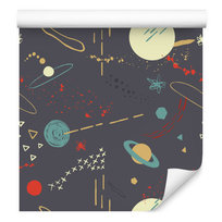 Tapeta Młodzieżowa Kolorowe Gwiazdy Kosmos Planety - Muralo | Sklep EMPIK.COM