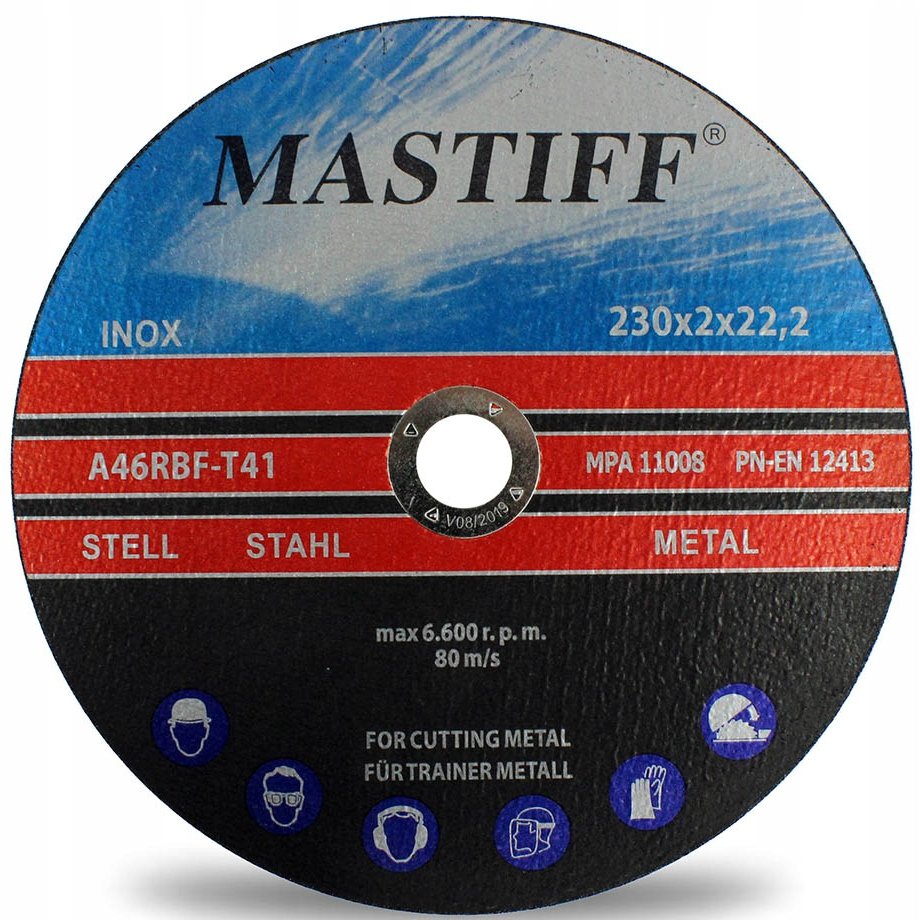 TARCZA CIĘCIA METALU inox 230 x 2,0 x 22,2 MASTIFF - Mastiff | Sklep ...