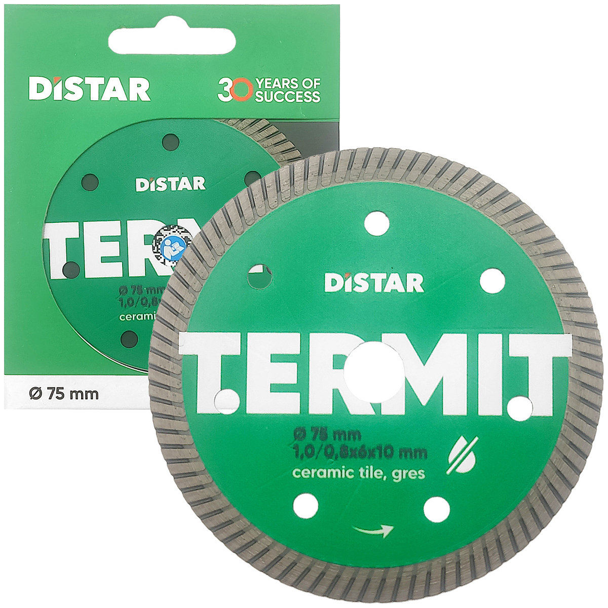 Tarcza diamentowa do ceramiki, gresu 75 x 10mm Distar Termit - Di-Star ...
