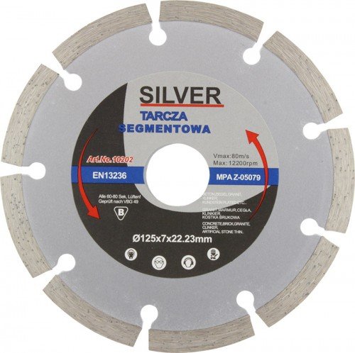 Tarcza diamentowa segmentowa 230 x 22,2 x 7mm. - SILVER | Sklep EMPIK.COM