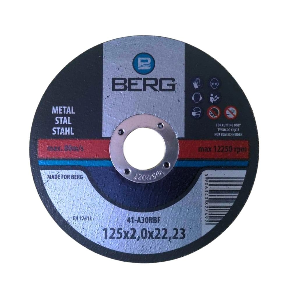 Tarcza do metalu 125x2,0x22 cięcie Berg B409512520 - BERG | Sklep EMPIK.COM