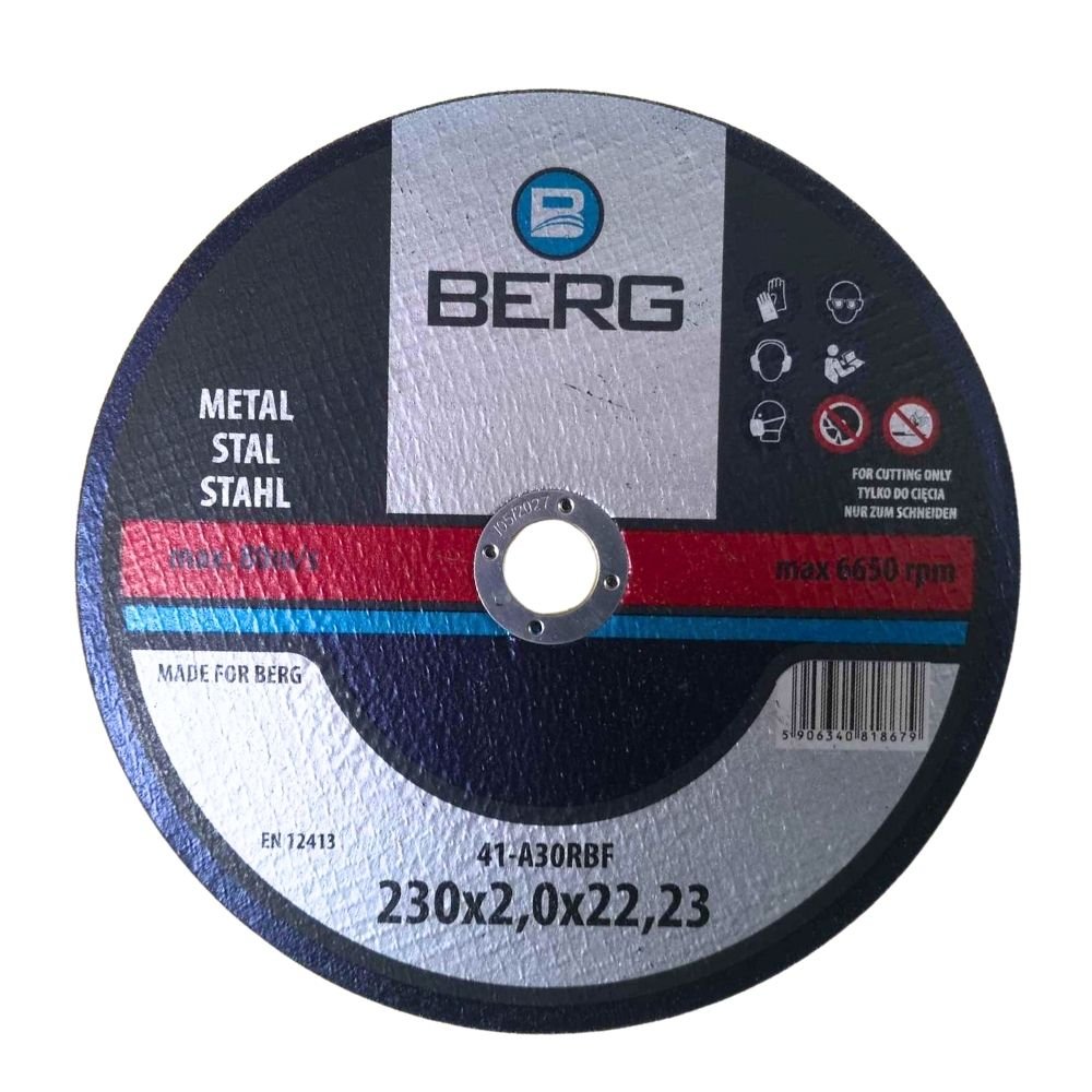 Tarcza do metalu 230x2,0x22 cięcie Berg B409523020 - BERG | Sklep EMPIK.COM