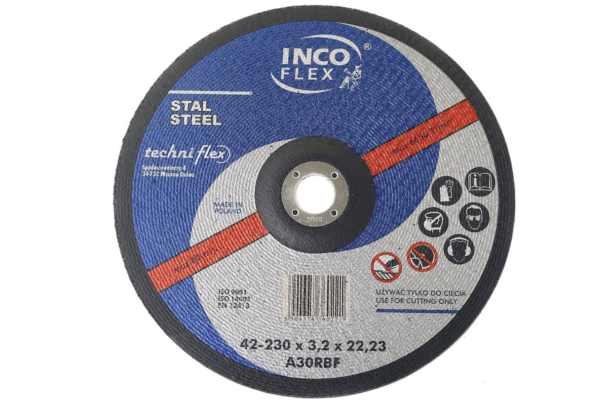 Tarcza INCO metal 230 x 3,2 mm ODGIĘTA - TECHNIFLEX | Sklep EMPIK.COM