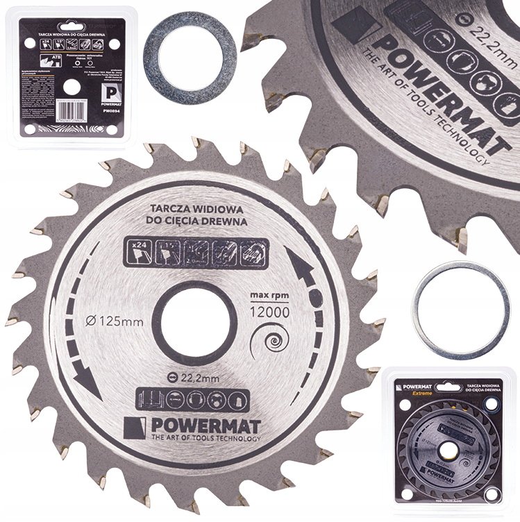 Tarcza Widiowa Do Drewna Piły Piła 125 X 22.2 24Z - Powermat | Sklep EMPIK.COM