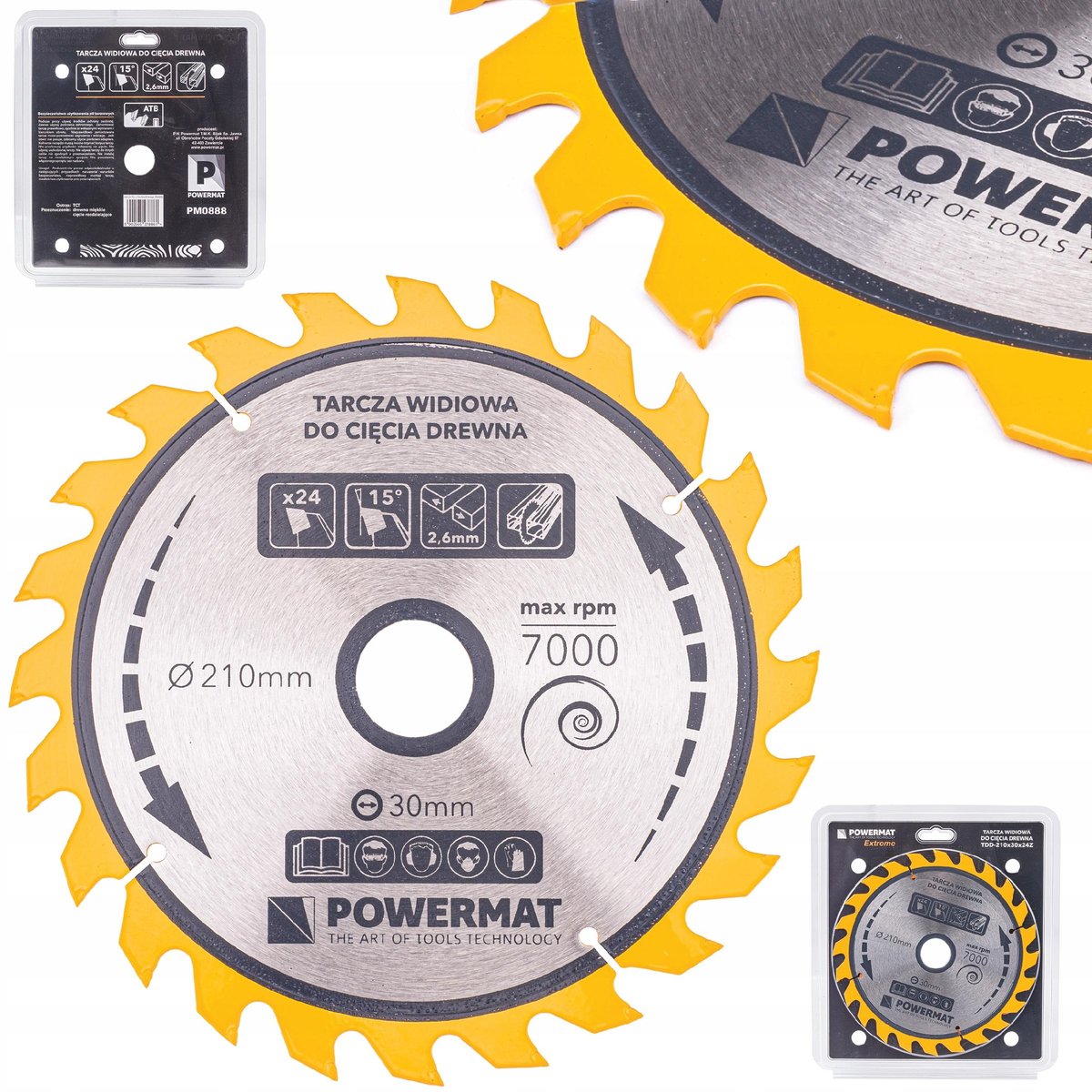 Tarcza Widiowa Do Drewna Piły Piłą 210 X 30Mm 24Z - Powermat | Sklep EMPIK.COM