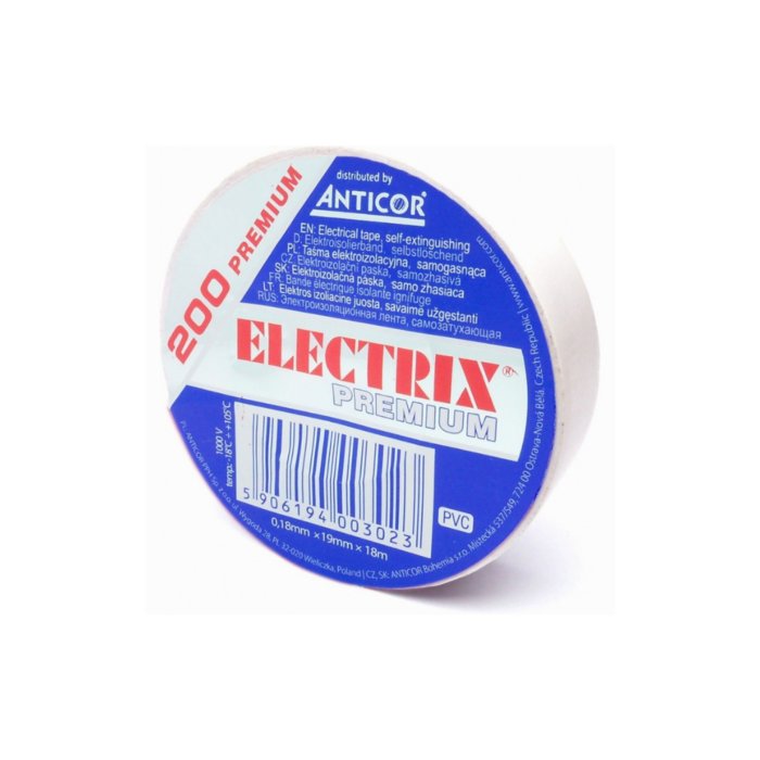 Taśma Izolacyjna Premium Biała 19mm X 18M - Anticor | Sklep EMPIK.COM